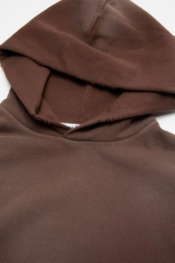 Acne Studios Logo Back Hoodie - Chocolate Brown