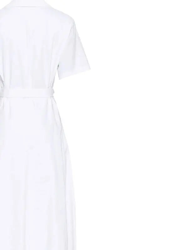 Theory Short-sleeve Belted Midi Dress