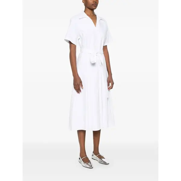 Theory Short-sleeve Belted Midi Dress