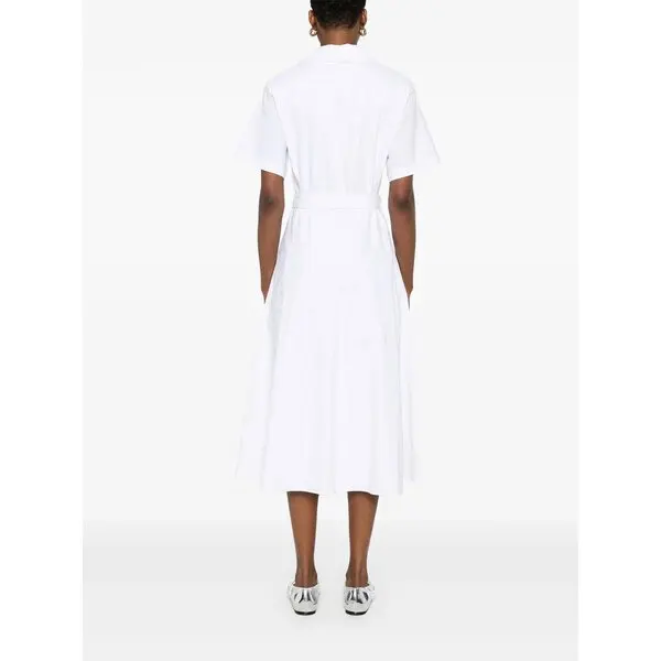 Theory Short-sleeve Belted Midi Dress