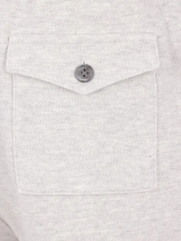 Thom Browne Drawstring Shorts With Signature Striping - Gray