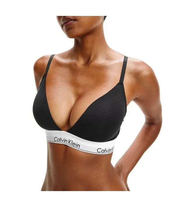 Calvin Klein Triangle Bra - Black