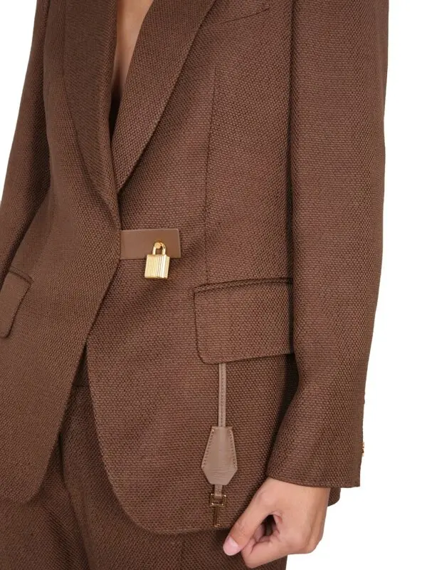 TOM FORD Padlock Single-breasted Blazer