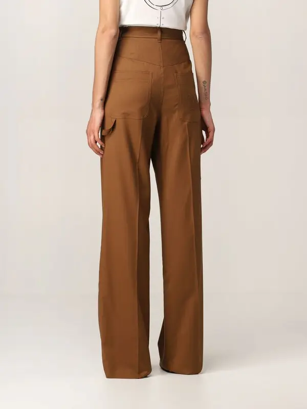 Max Mara Tailored Wide-leg Trousers With Monogram Detail