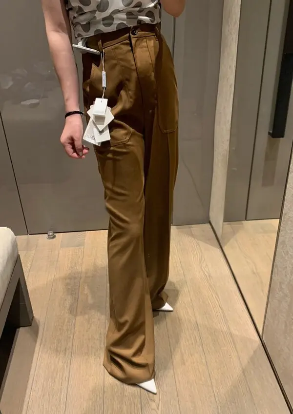 Max Mara Tailored Wide-leg Trousers With Monogram Detail