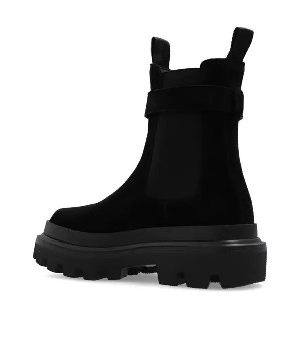 Dolce & Gabbana Dg Logo Plaque Ankle Boots