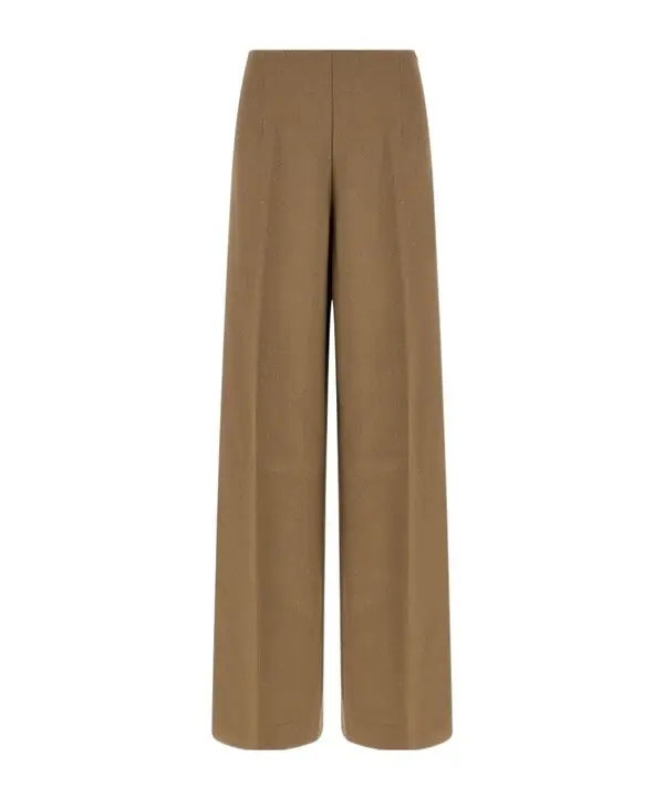 Herno Micro Sequin Wide Leg Trousers - Brown