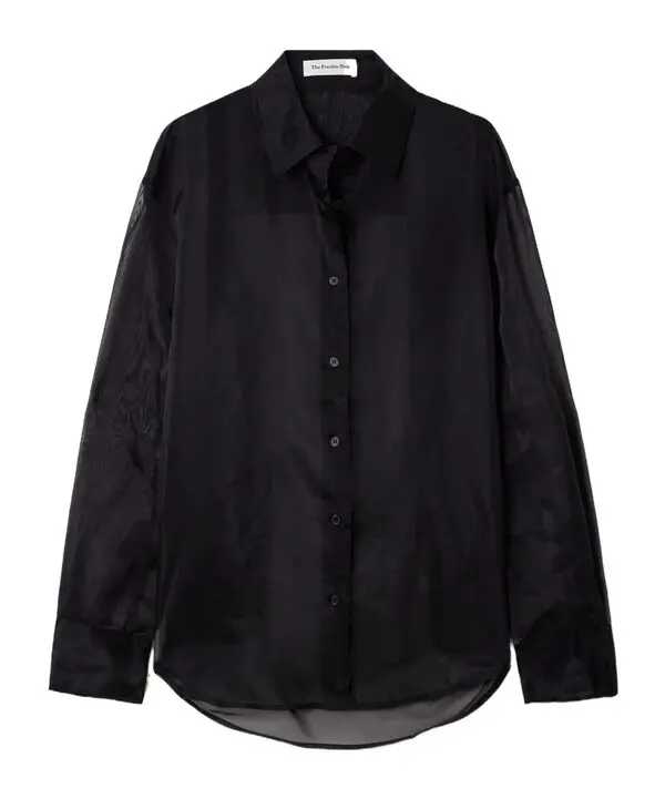 THE FRANKIE SHOP Sheer Long Sleeve Shirt