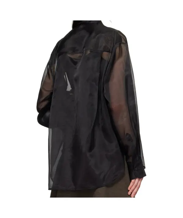 THE FRANKIE SHOP Sheer Long Sleeve Shirt