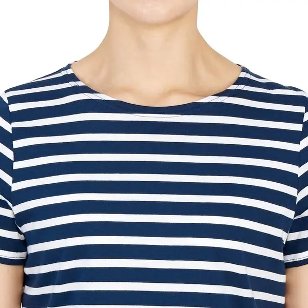 Saint James Striped Graphic T-shirt - Blue