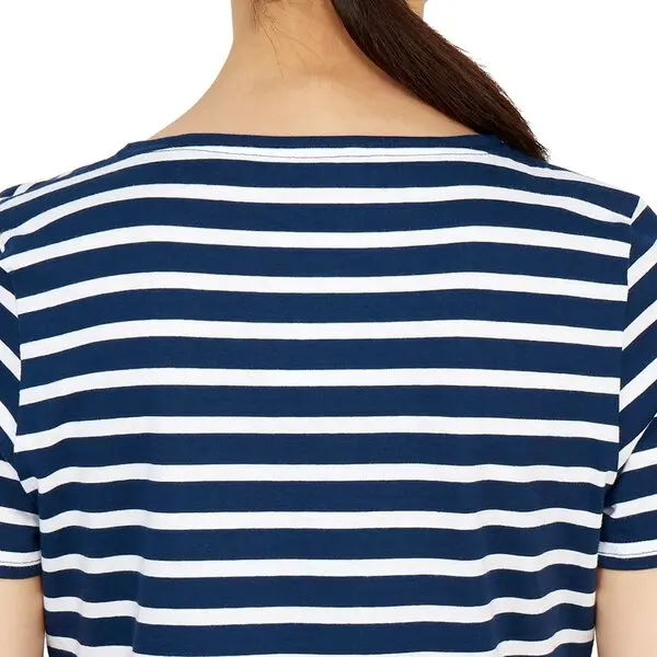 Saint James Striped Graphic T-shirt - Blue