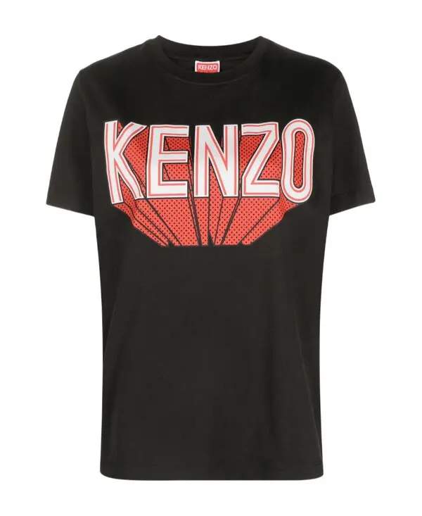 Kenzo Logo Printed Crewneck T-shirt