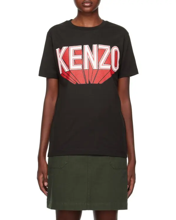 Kenzo Logo Printed Crewneck T-shirt