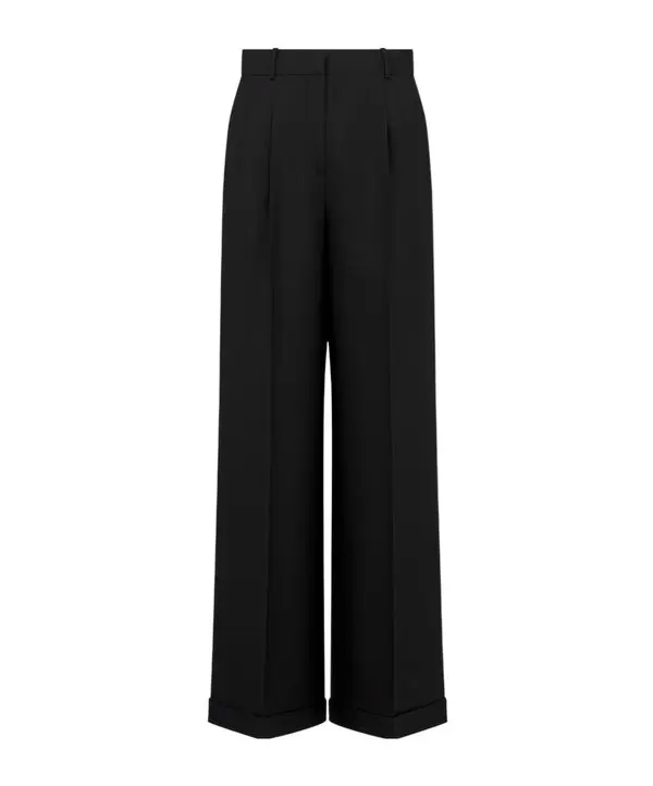 Dior Wide-leg Tailored Pants - Black