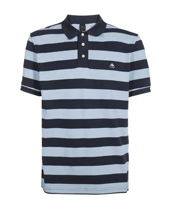Moose Knuckles Striped Polo Shirt