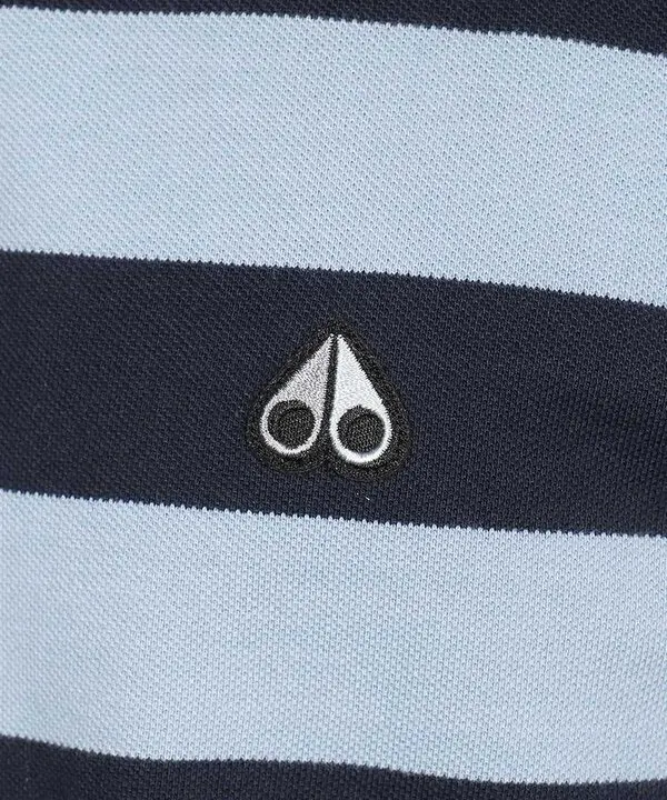 Moose Knuckles Striped Polo Shirt