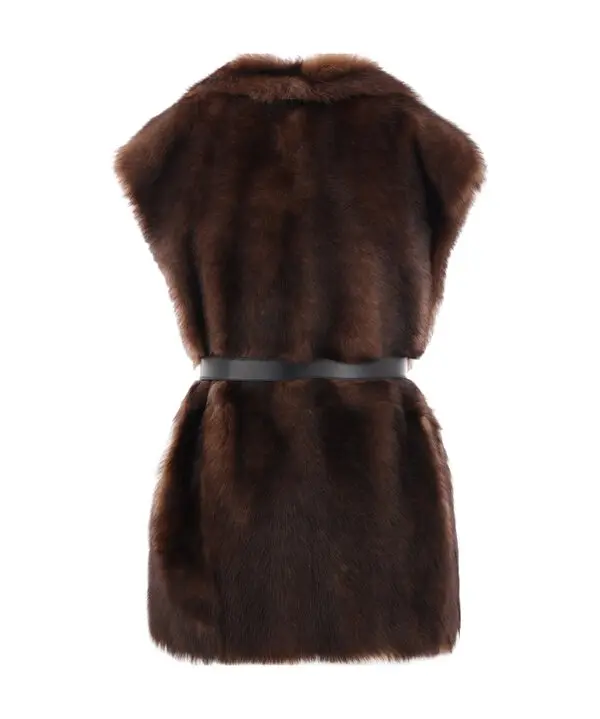 Prada Sleeveless Belted Gilet