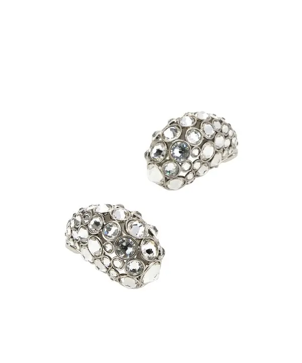 Valentino Garavani Embellished Water-drop Shaped Diamond Earrings