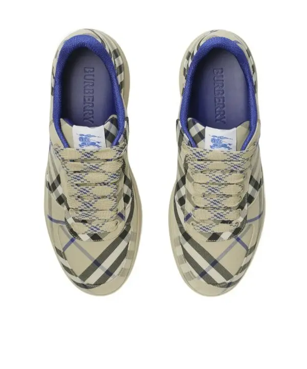 Burberry Vintage Check Lace-up Sneakers - Lichen