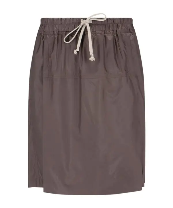 Moncler Drawstring Shorts With Embroidered Logo - Black