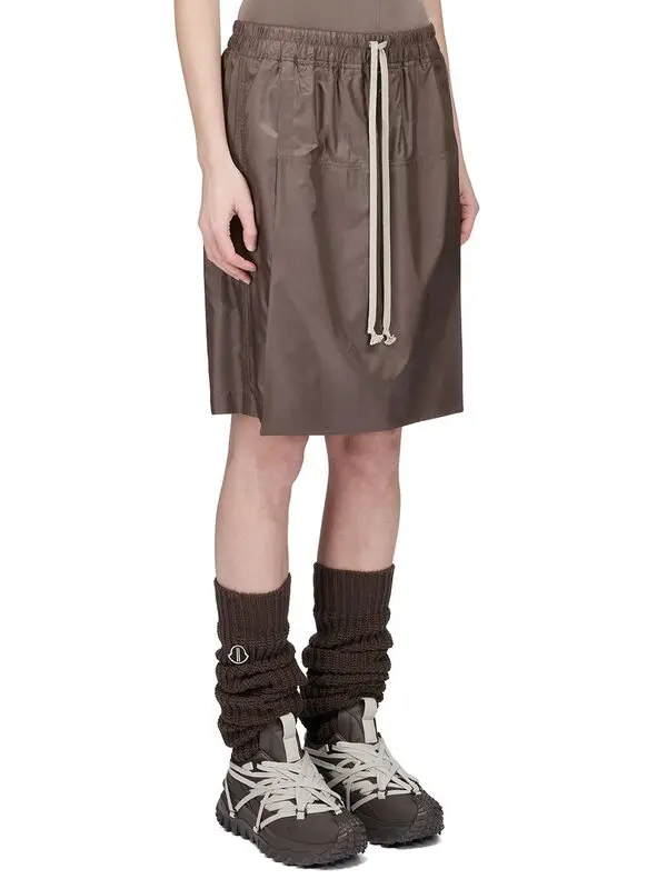 Moncler Rick Owens Logo Embroidered Drawstring Shorts - Multicolor