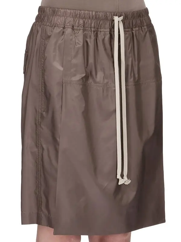 Moncler Rick Owens Logo Embroidered Drawstring Shorts - Multicolor
