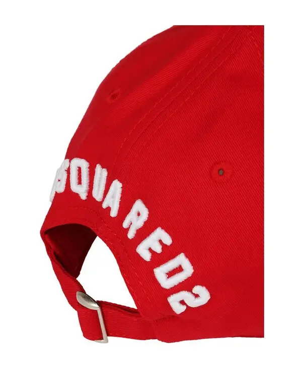 Dsquared2 Icon Logo Embroidered Baseball Cap - Red