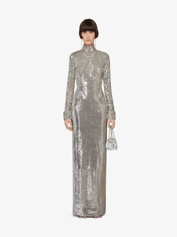 Givenchy Open-back Sequin Gown