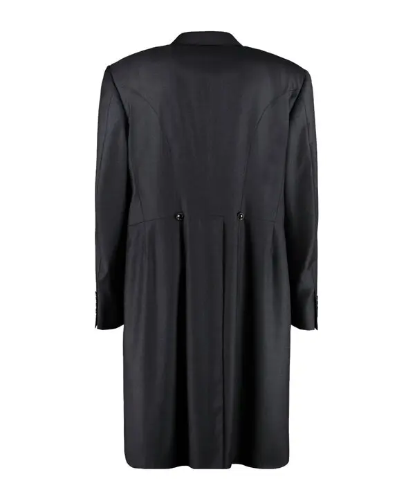 Canali Tailcoat With Rounded Lapel - Black