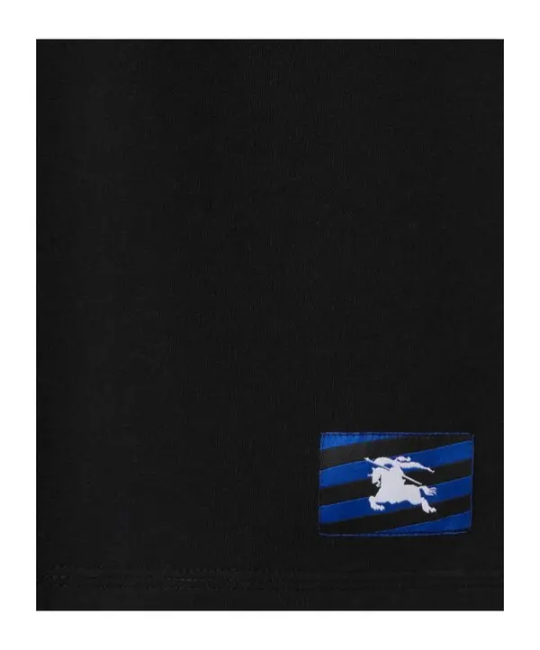 Burberry Equestrian Knight-patch Crewneck T-shirt - Black