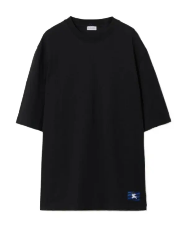 Burberry Equestrian Knight-patch Crewneck T-shirt - Black