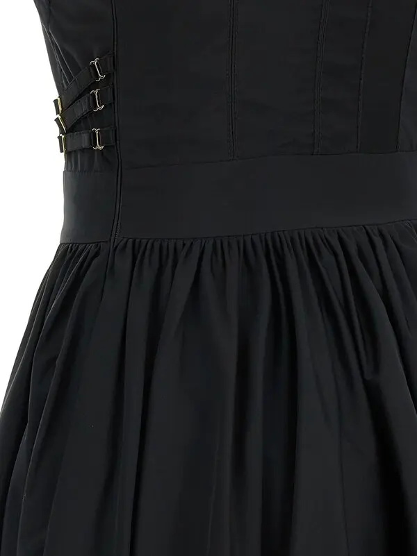Elisabetta Franchi Corset Mini Dress With Puffy Skirt