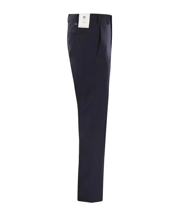PT TORINO Dieci Stretch Trousers - Black