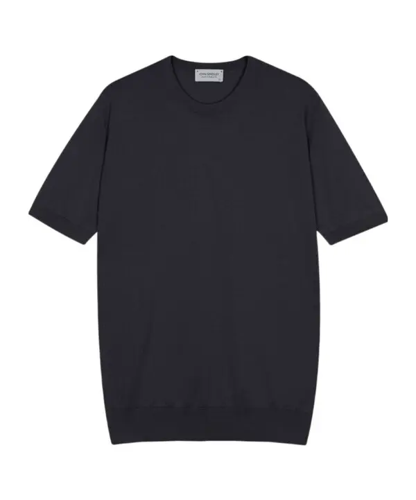 John Smedley Kempton Crew Neck T-shirt - Navy