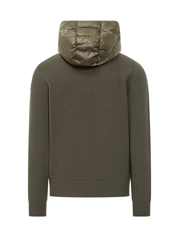 Moncler Quilted Down Zip Hooded Jacket