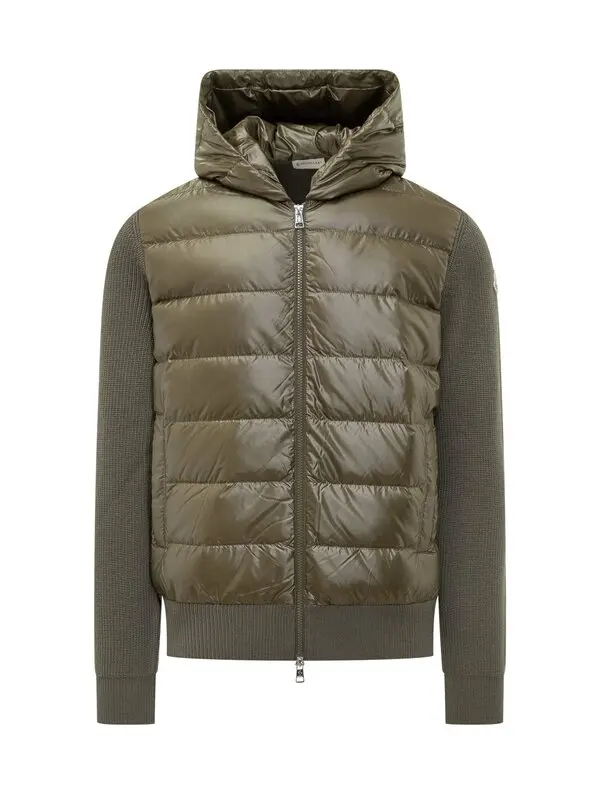 Moncler Quilted Down Zip Hooded Jacket