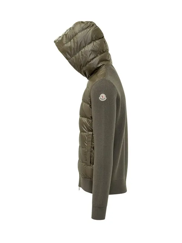 Moncler Quilted Down Zip Hooded Jacket