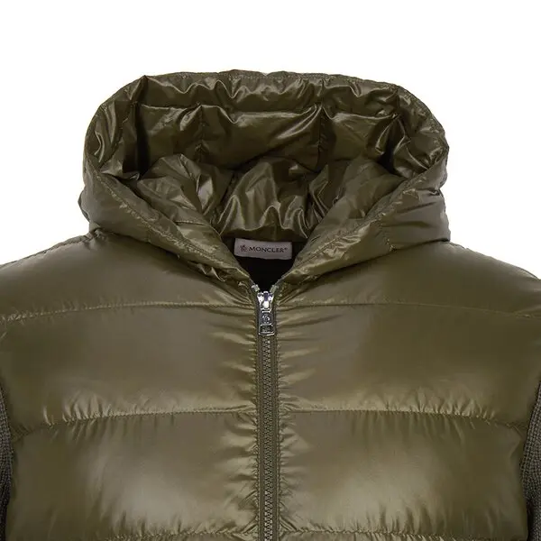 Moncler Quilted Down Zip Hooded Jacket