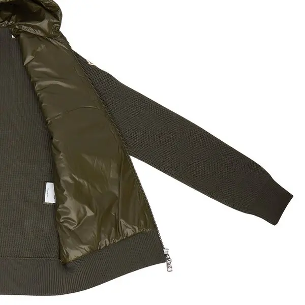 Moncler Quilted Down Zip Hooded Jacket