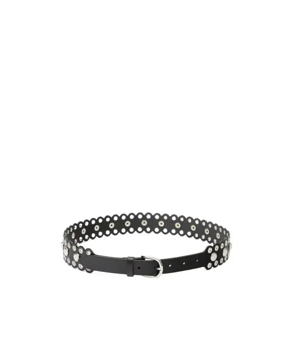 Isabel Marant Étoile Zalla Belt - Black/silver