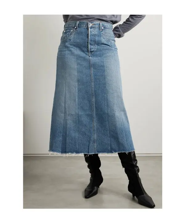 Citizens Of Humanity Denim Midi Skirt