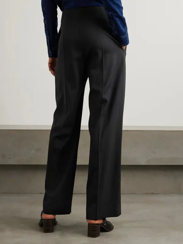 PATOU Wide-leg Tailored Trousers - Black