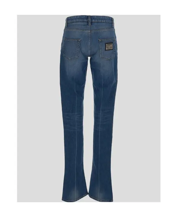 Dolce & Gabbana Logo Plaque Flared Jeans