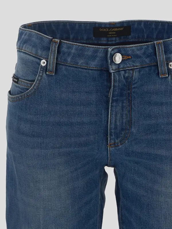 Dolce & Gabbana Logo Plaque Flared Jeans