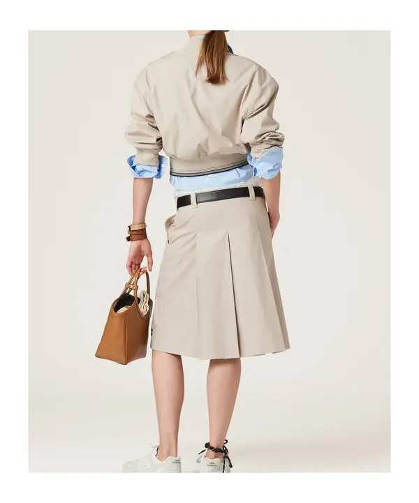 Miu Miu Cropped Zipped Bomber Jacket