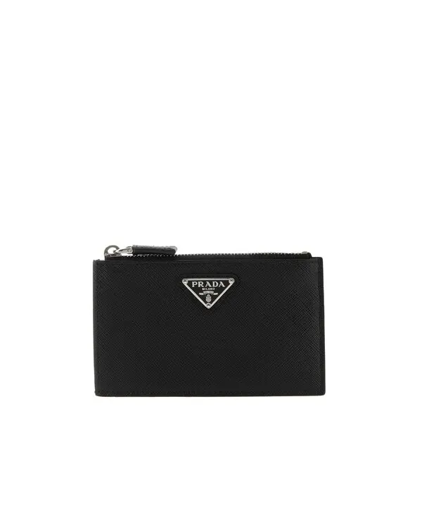 Prada Zip-up Cardholder - Black