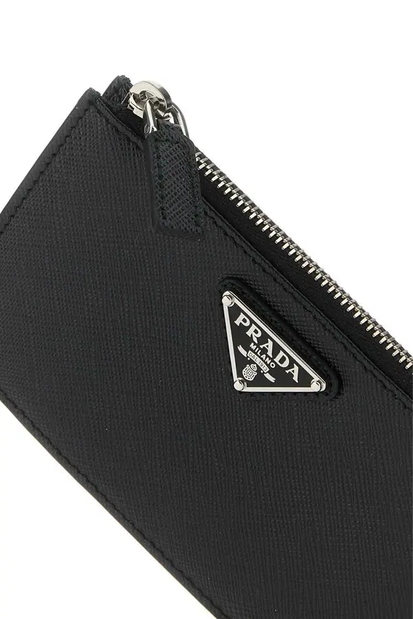 Prada Zip-up Cardholder - Black