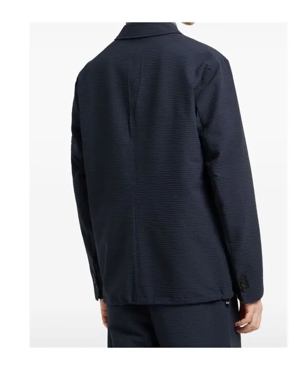 Emporio Armani Textured Single Breasted Jacket