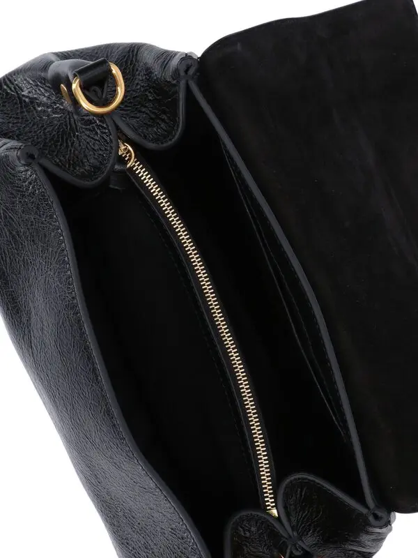 Dries Van Noten Flap Shoulder Bag - Black