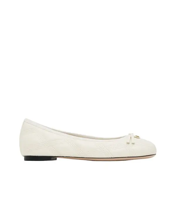 Valentino Garavani Bow Detailed Ballerinas - Ivory